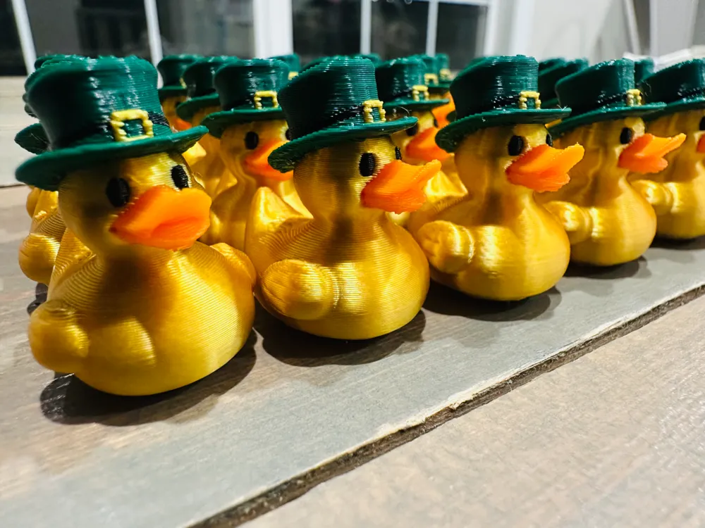 Tiny Rubber Duck Saint Patrick's Day edition by 3D_TN MakerWorld: Download Free 3D Models