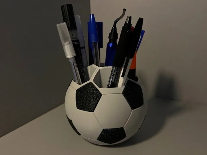 Soccer Ball Pen Holder – Multisize & Multistyle - Free 3D Print Model ...
