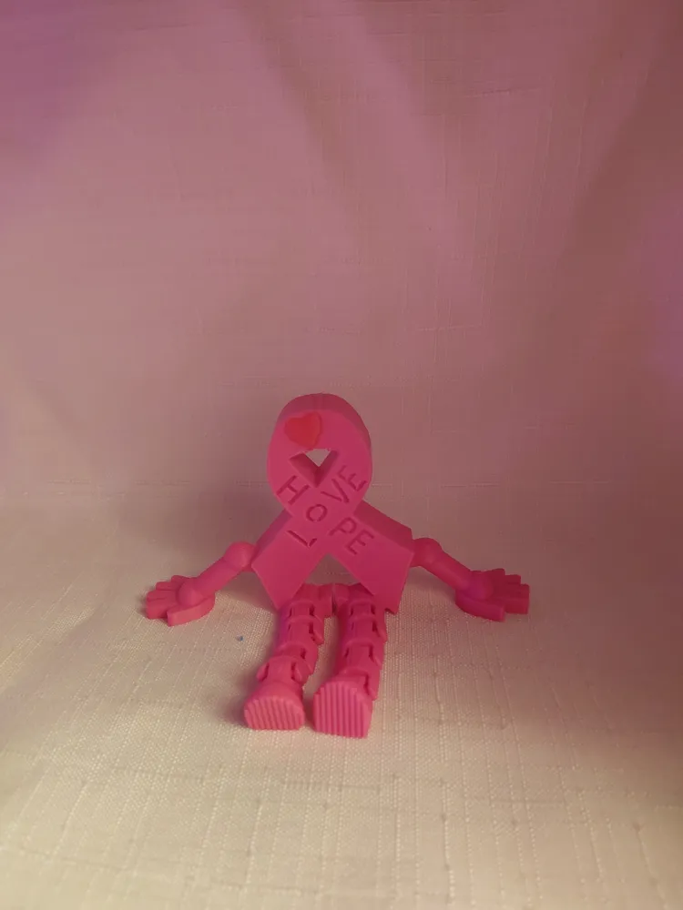 Cancer Ribbon Buddy - Free 3D Print Model - MakerWorld