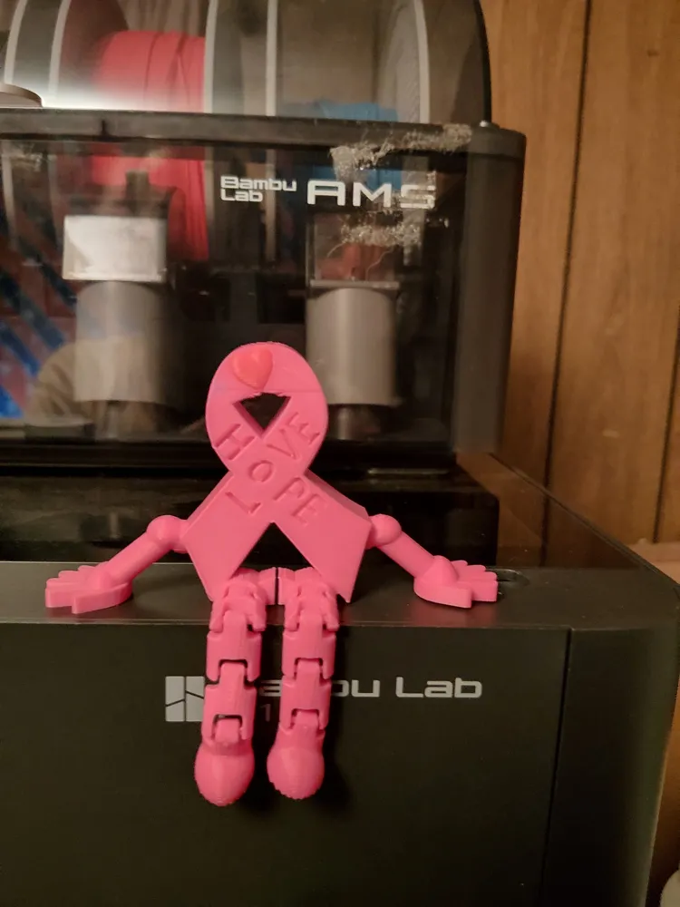 Cancer Ribbon Buddy - Free 3D Print Model - MakerWorld