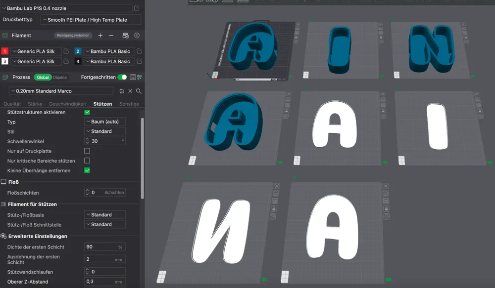 LED Name Lamp AINA LED Name by MarcoZ - MakerWorld