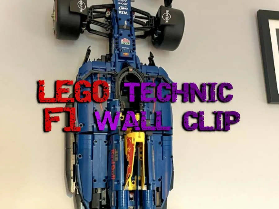 LEGÖ Technic F1 Wall Mount | Display Bracket - Free 3D Print Model ...