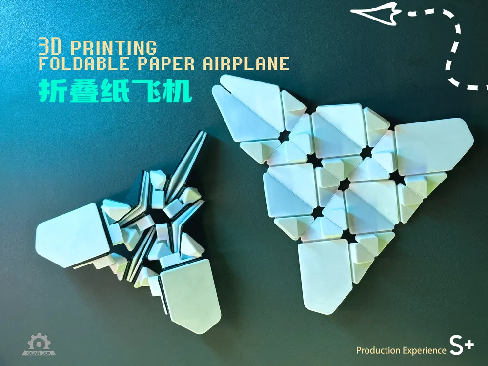 3D Printed Origami Paper Airplane - Free 3D Print Model - MakerWorld
