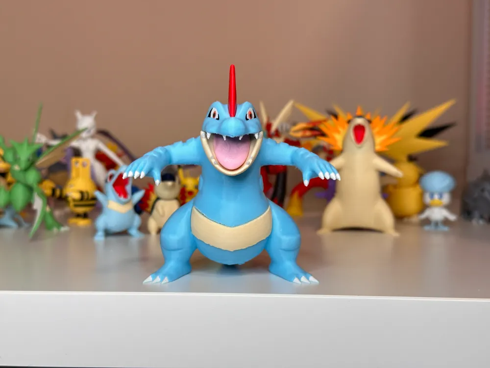 Feraligatr (Pokemon) Multiparts 90mm Tal 大力鳄l by LCFigure MakerWorld ...