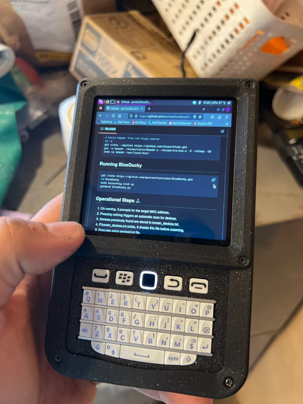 Blackberry Pi - Pi based Kali Linux handheld by Taylor Hay - MakerWorld