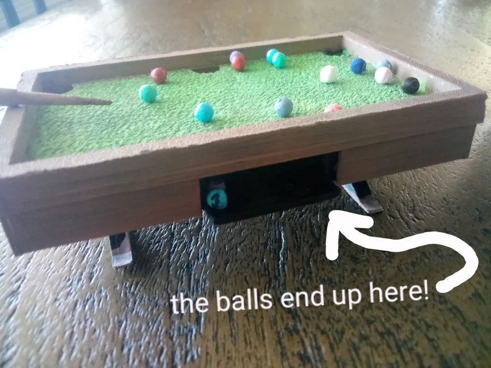 functional pool table! (mini) - Free 3D Print Model - MakerWorld