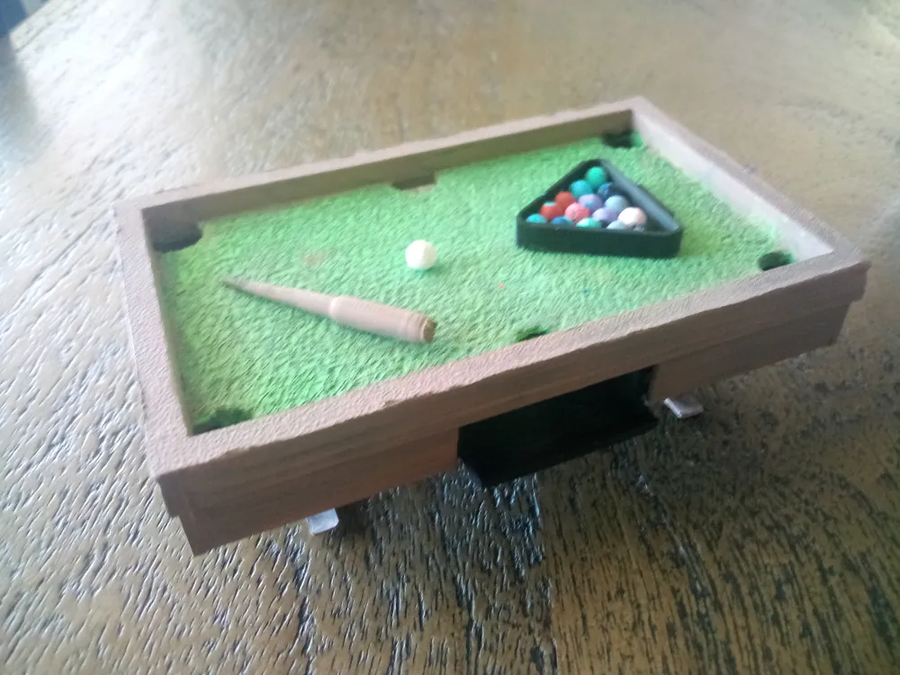 functional pool table! (mini) - Free 3D Print Model - MakerWorld