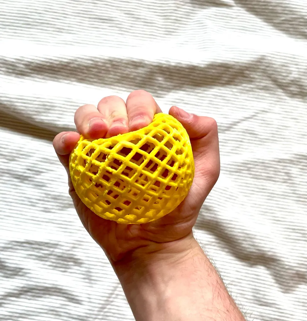 Bouncy TPU Stress Ball - Free 3D Print Model - MakerWorld
