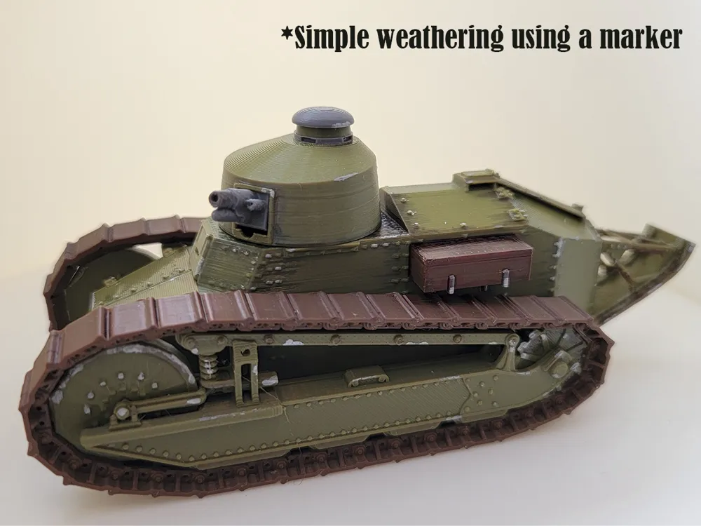 Renault FT-17 Tank in 1:35 Scale by donmegel - MakerWorld