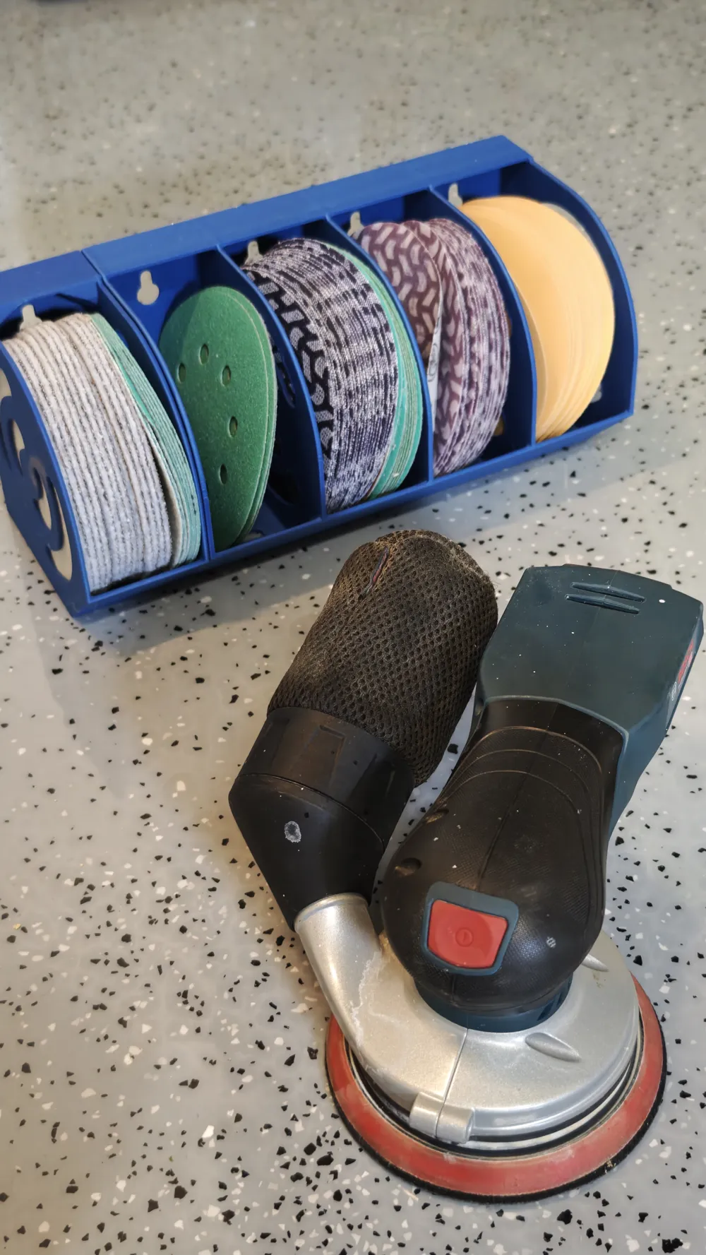 Orbital Sander Disc Holder 125mm 5 Inch 1-4x - Free 3D Print Model ...