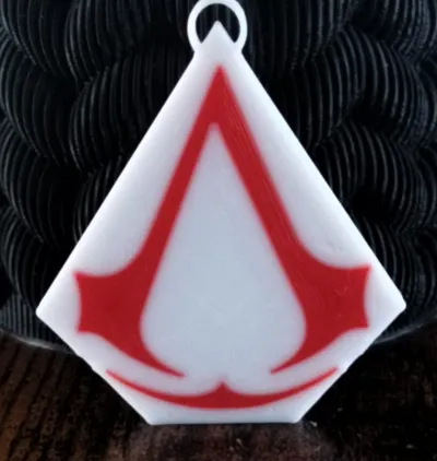 assassin's creed keychain by Uzivatel004 - MakerWorld