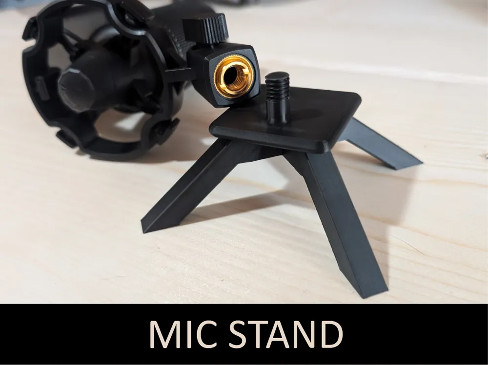 Microphone Stand with 3/8" Thread by XLBORA MakerWorld: Download Free ...