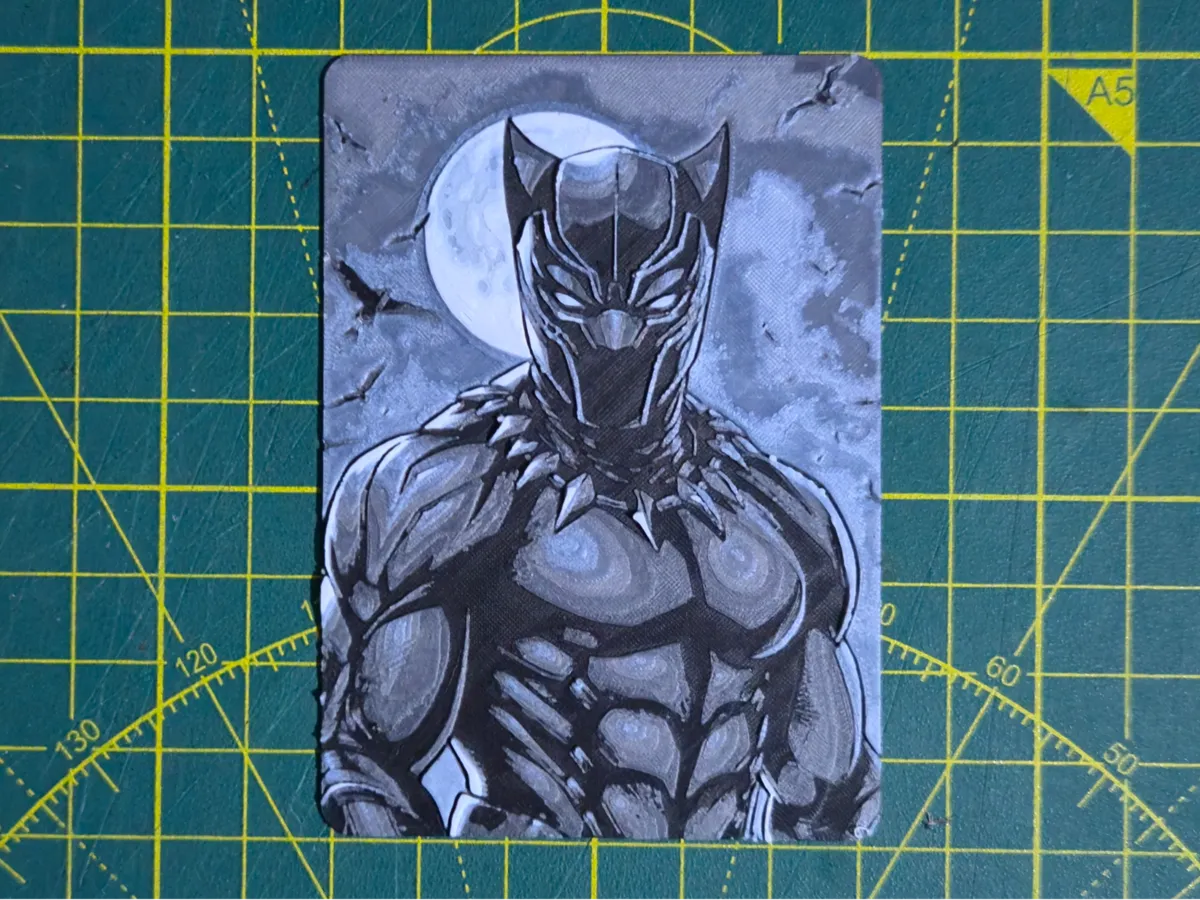 MTG Commander DeckBox Black Panther Inlay Hueforge - Free 3D Print ...