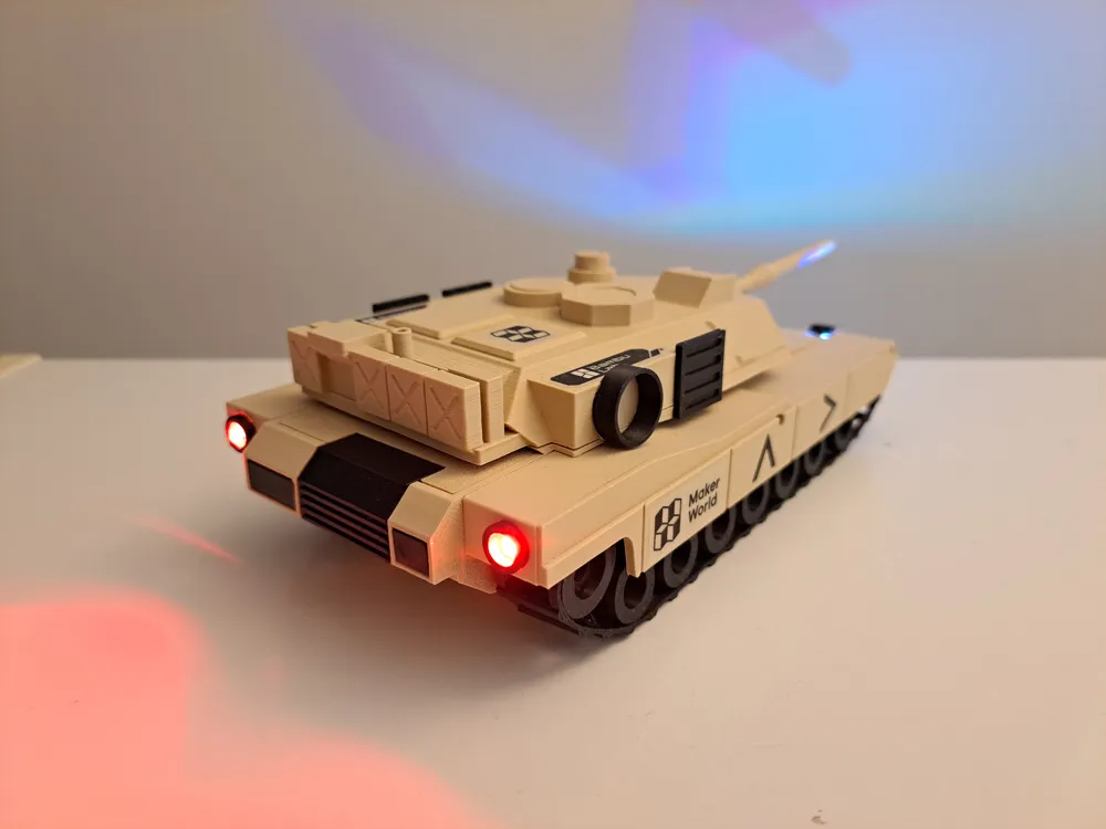 Mini RC M1 Abrams Battle Tank | Cyberbrick by THE MOC CHANNEL ...