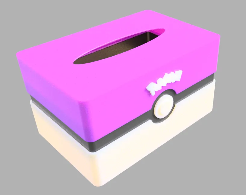 Pokemon Style Tissue Box by CuriousAnt - MakerWorld