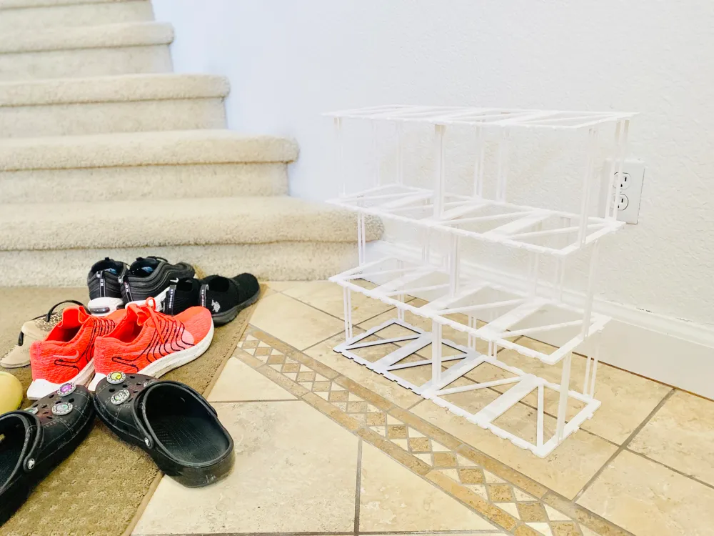 Infinity Shoe Rack - Fully Modular by PrintsByPerlas - MakerWorld