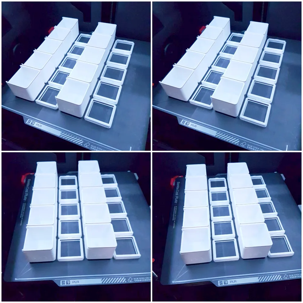 Gridfinity Bin with Transparent Lid, 1x1, 3U - 6U by ...