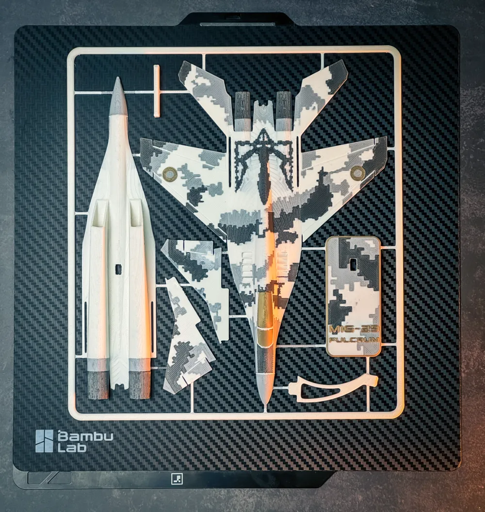 MIG-29 FULCRUM plane kit card by pbbence1994 MakerWorld: Download Free 3D Models