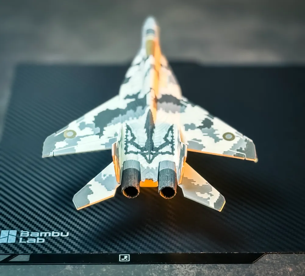 MIG-29 FULCRUM plane kit card by pbbence1994 MakerWorld: Download Free 3D Models