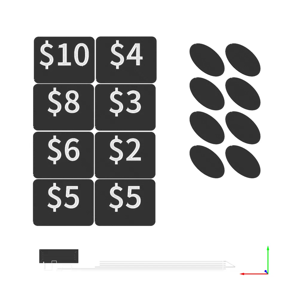 Price Signs (Dollar) for Craft Fairs/Market Stalls - Free 3D Print ...