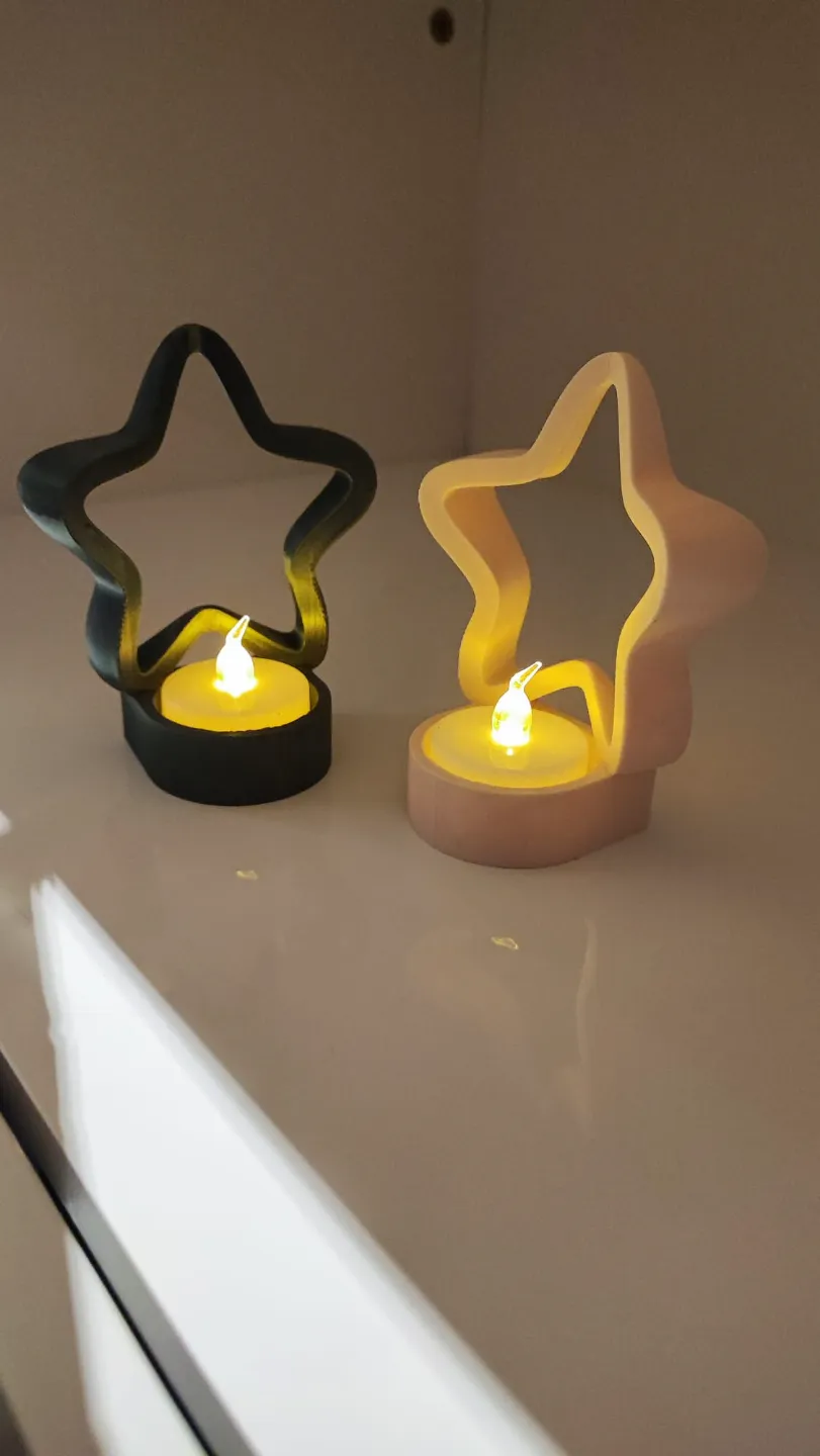 Christmas Star Tealight Stand by daniel.rynduch - MakerWorld