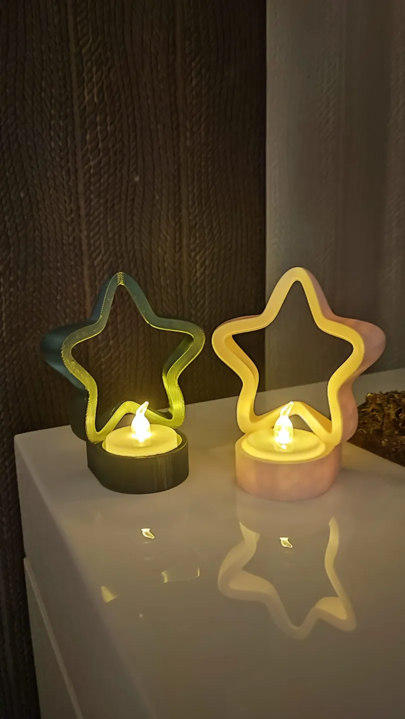 Christmas Star Tealight Stand by daniel.rynduch - MakerWorld
