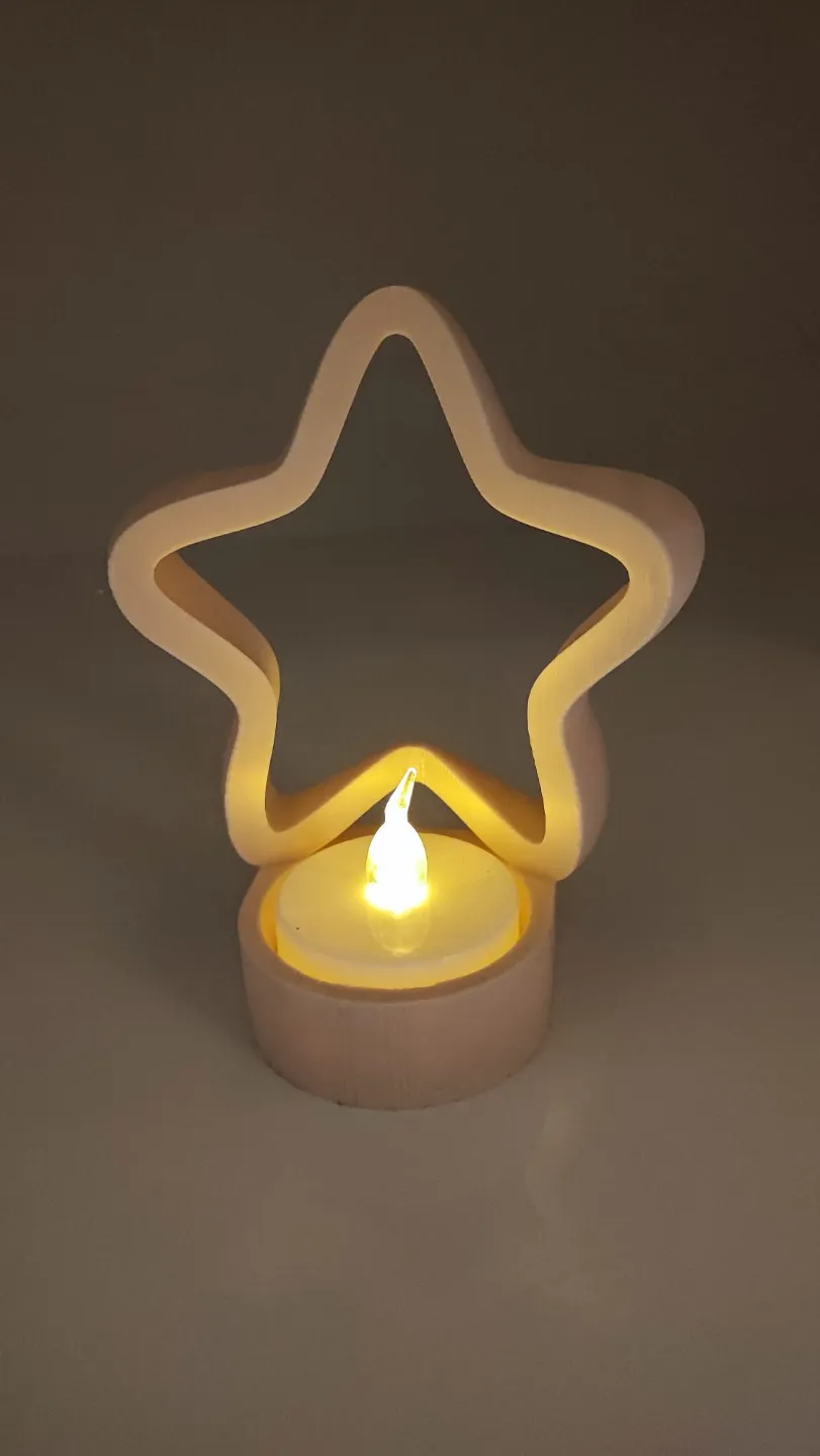 Christmas Star Tealight Stand by daniel.rynduch - MakerWorld