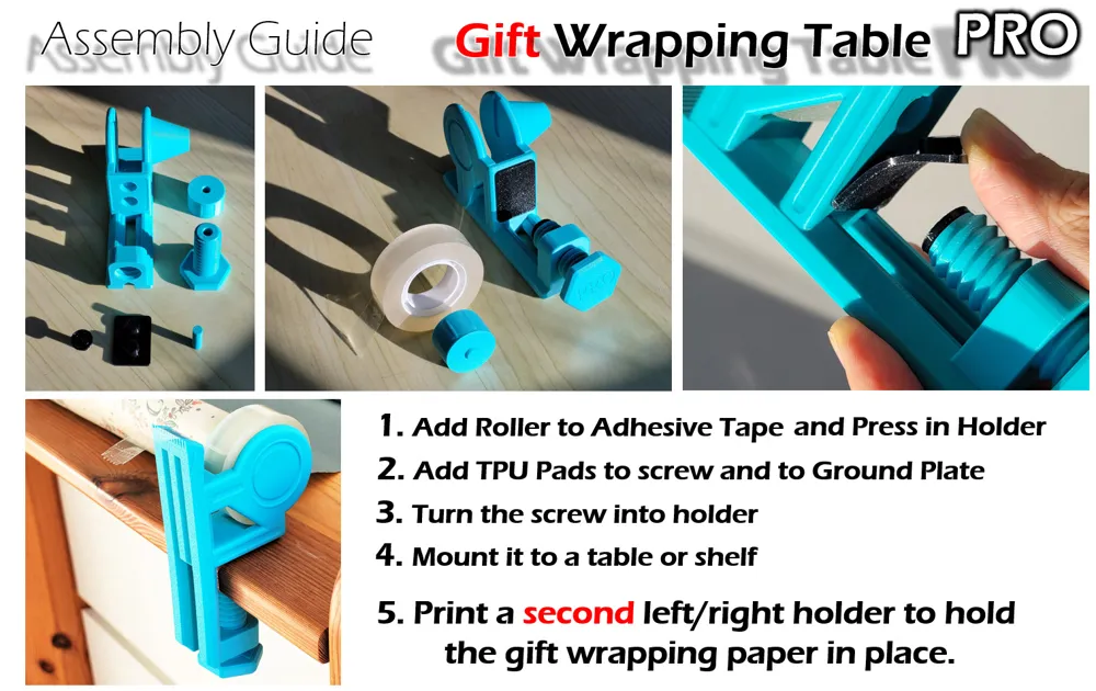 Gift Wrapping Table PRO - Free 3D Print Model - MakerWorld