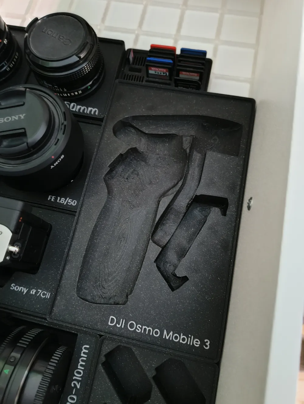 Soporte Gridfinity para DJI Osmo Mobile 3 - Modelo de impresión 3D ...
