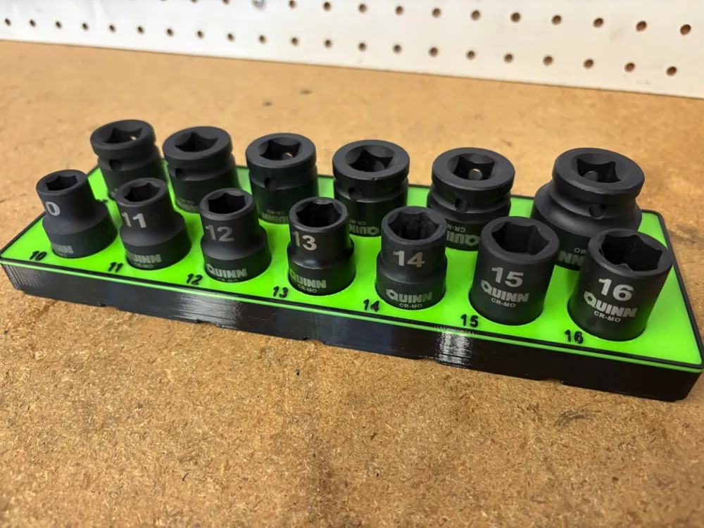 Quinn Metric 1/2" Impact Socket Holder Gridfinity by RobNordic ...