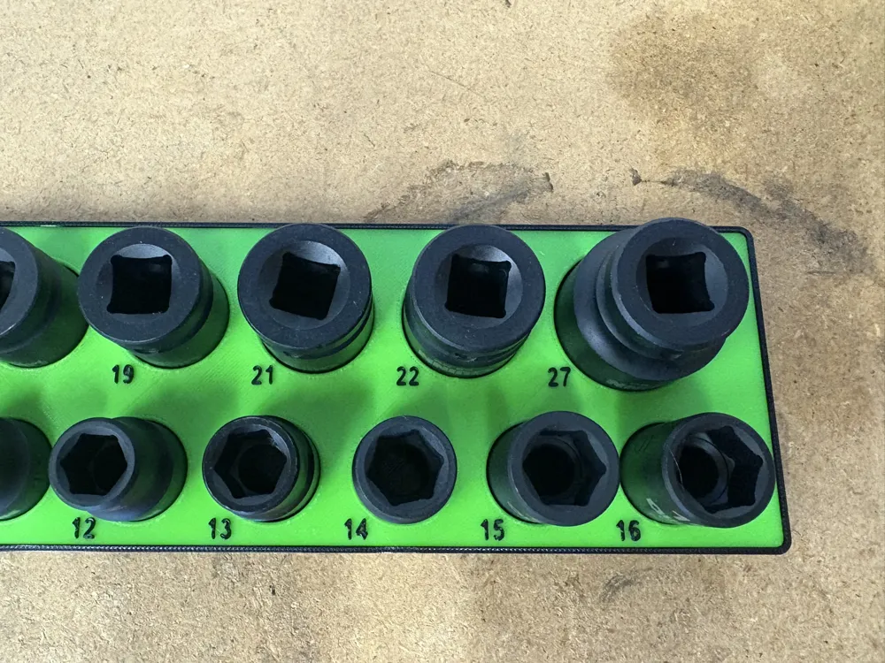 Quinn Metric 1/2" Impact Socket Holder Gridfinity by RobNordic ...