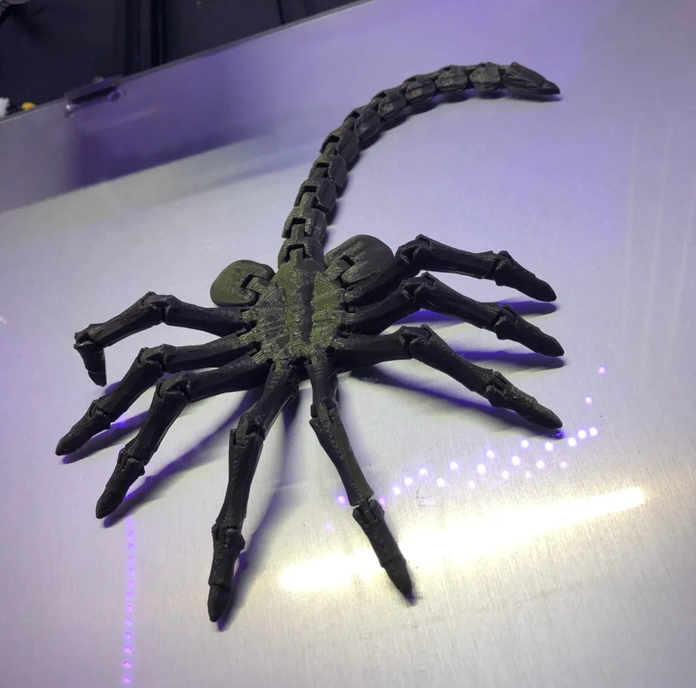 Facehugger Alienígena flexível, sem suportes por canalino86 - Mundo do ...