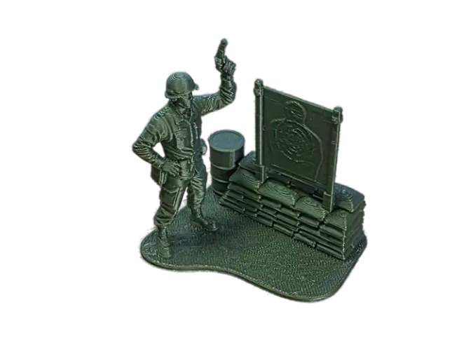Green Army Man Soldier Target Practice Shooting - Free 3D Print Model ...