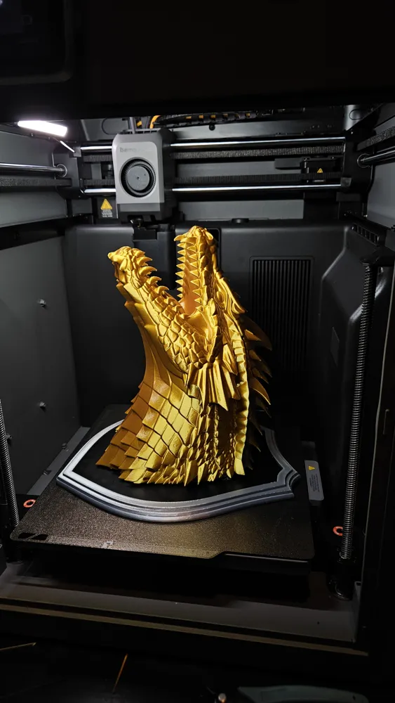 Wall Mounted Dragon Head – Fantasy Trophy Decor - Free 3D Print Model ...