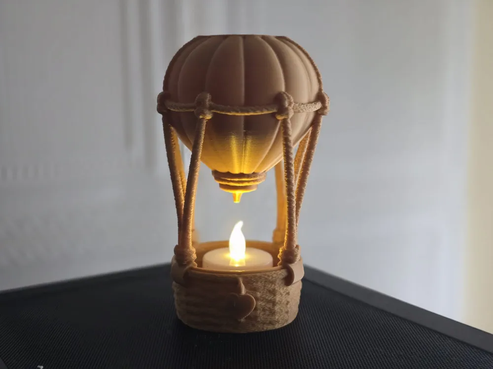 Hot Air Balloon Tealight Holder - Free 3D Print Model - MakerWorld