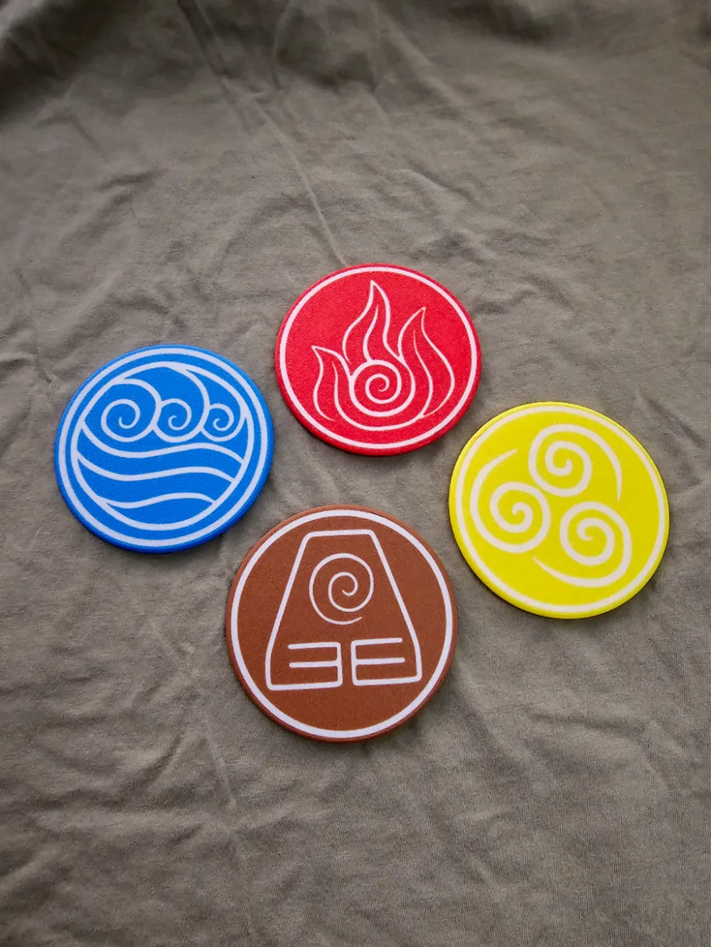 Avatar Elements Coaster Set by Think3D - MakerWorld