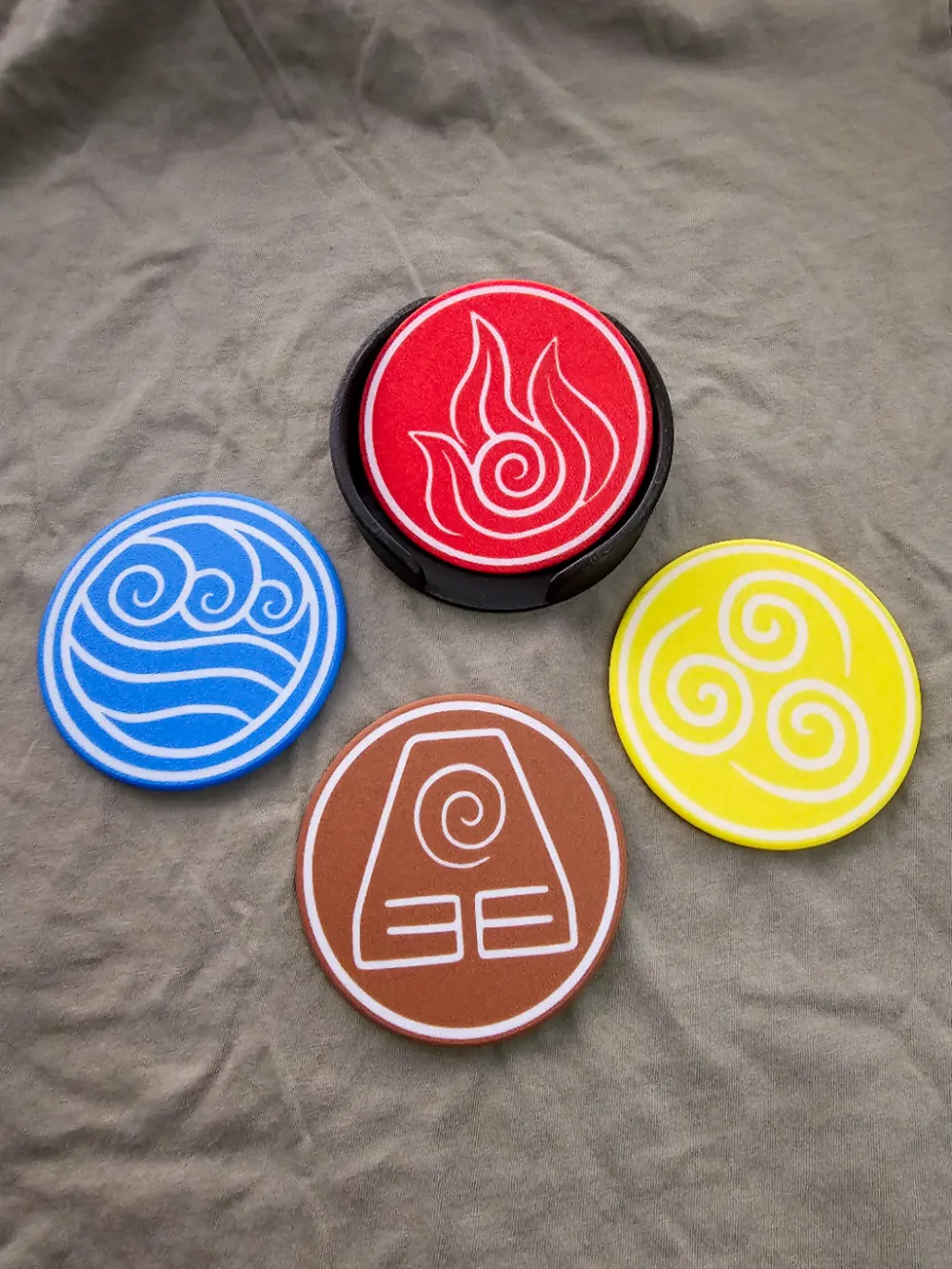 Avatar Elements Coaster Set by Think3D - MakerWorld