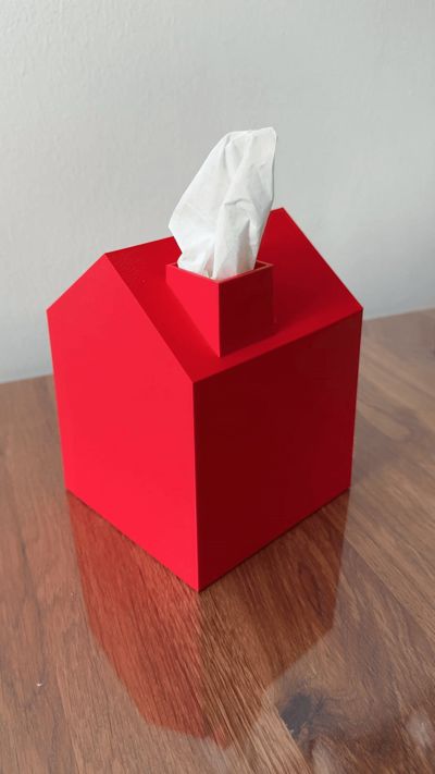 Tissue Box Cover House by Mytzn - MakerWorld