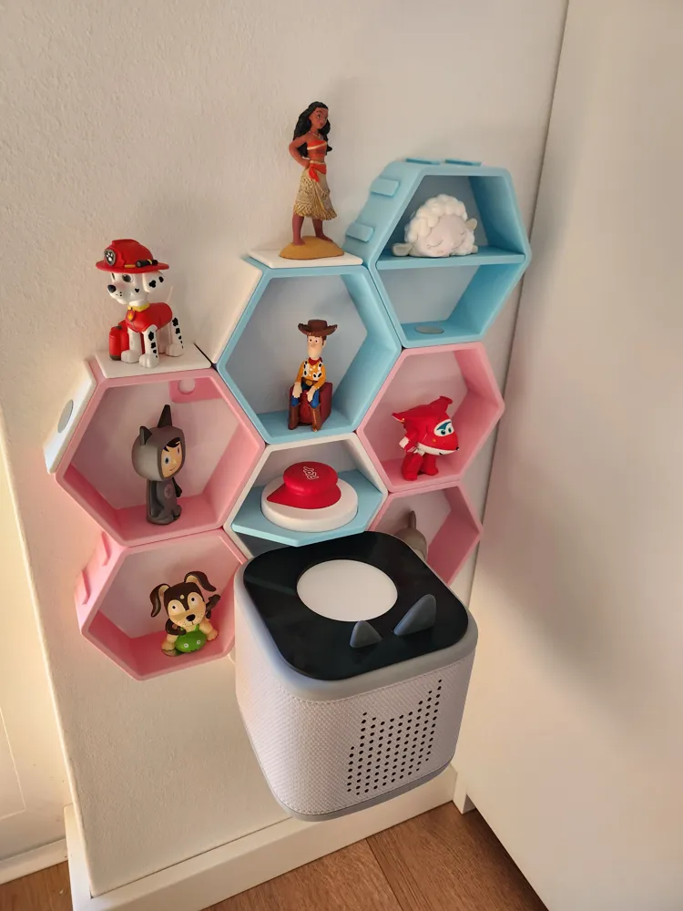 Toniebox & Tonie Regal Waben mit Zubehör – Kostenloses 3D-Druckmodell ...