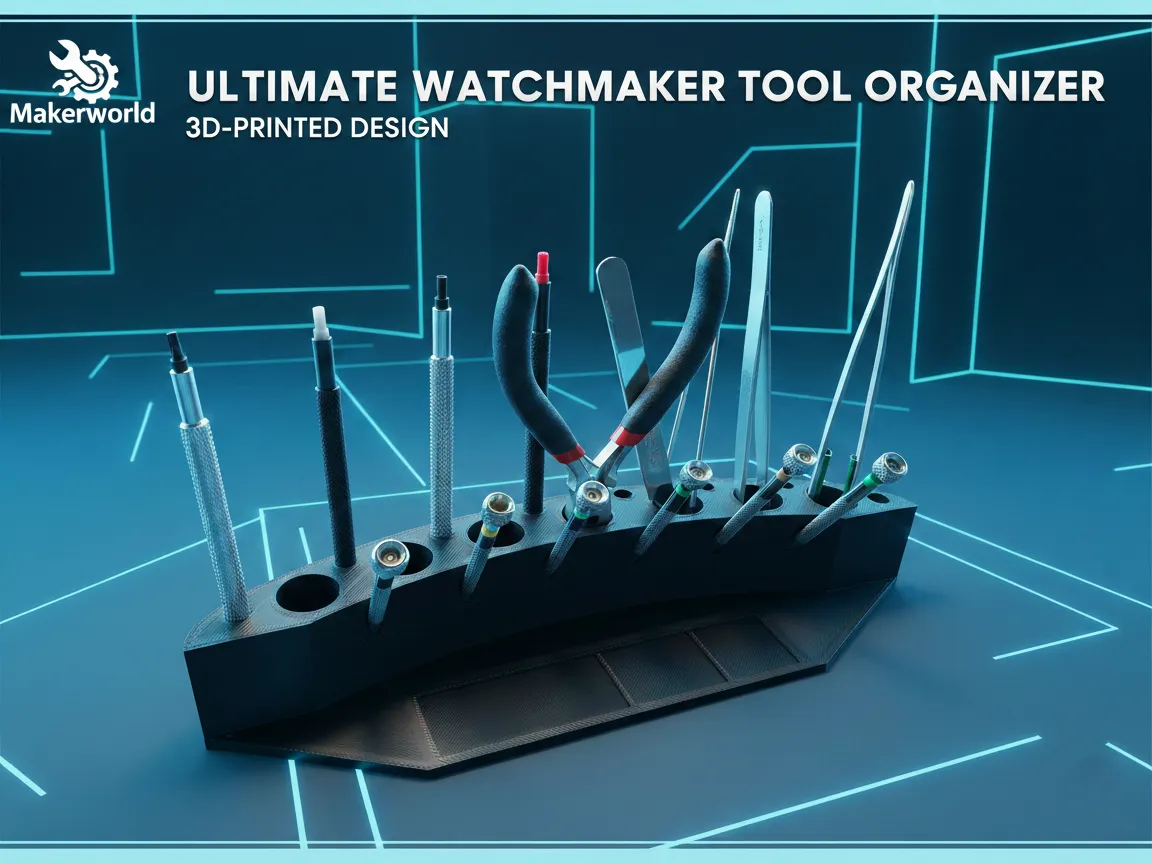 Ultimate Watchmaker Tool Organizer – Holder - Free 3D Print Model ...