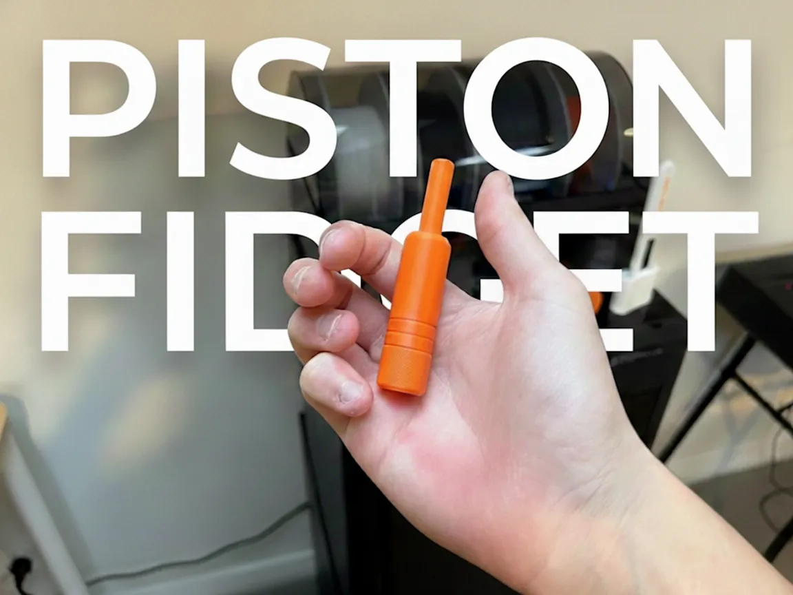 Fidget Piston - Free 3D Print Model - MakerWorld
