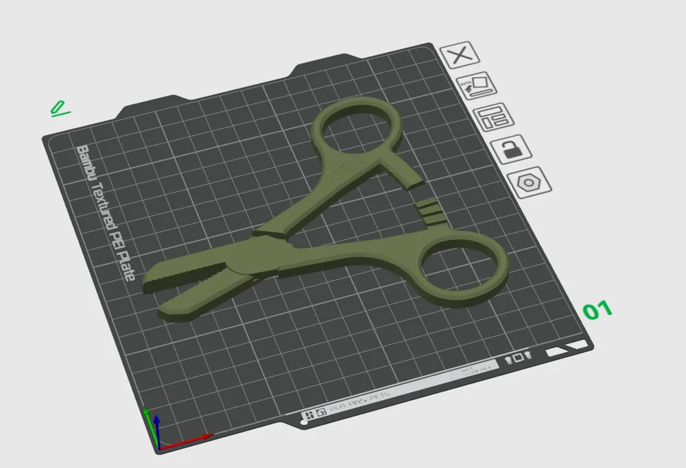 Scissors Clamp Print in Place - Free 3D Print Model - MakerWorld