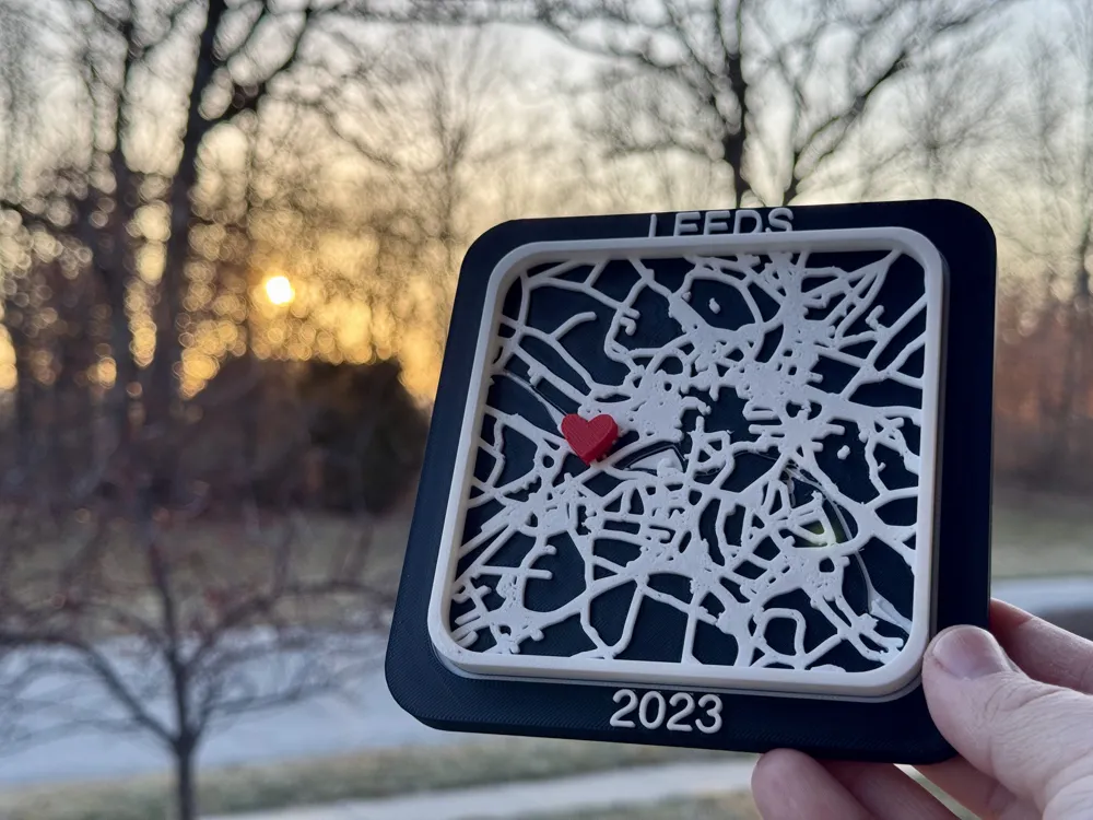 Map My Memories - Create Custom Maps - Free 3D Print Model - MakerWorld