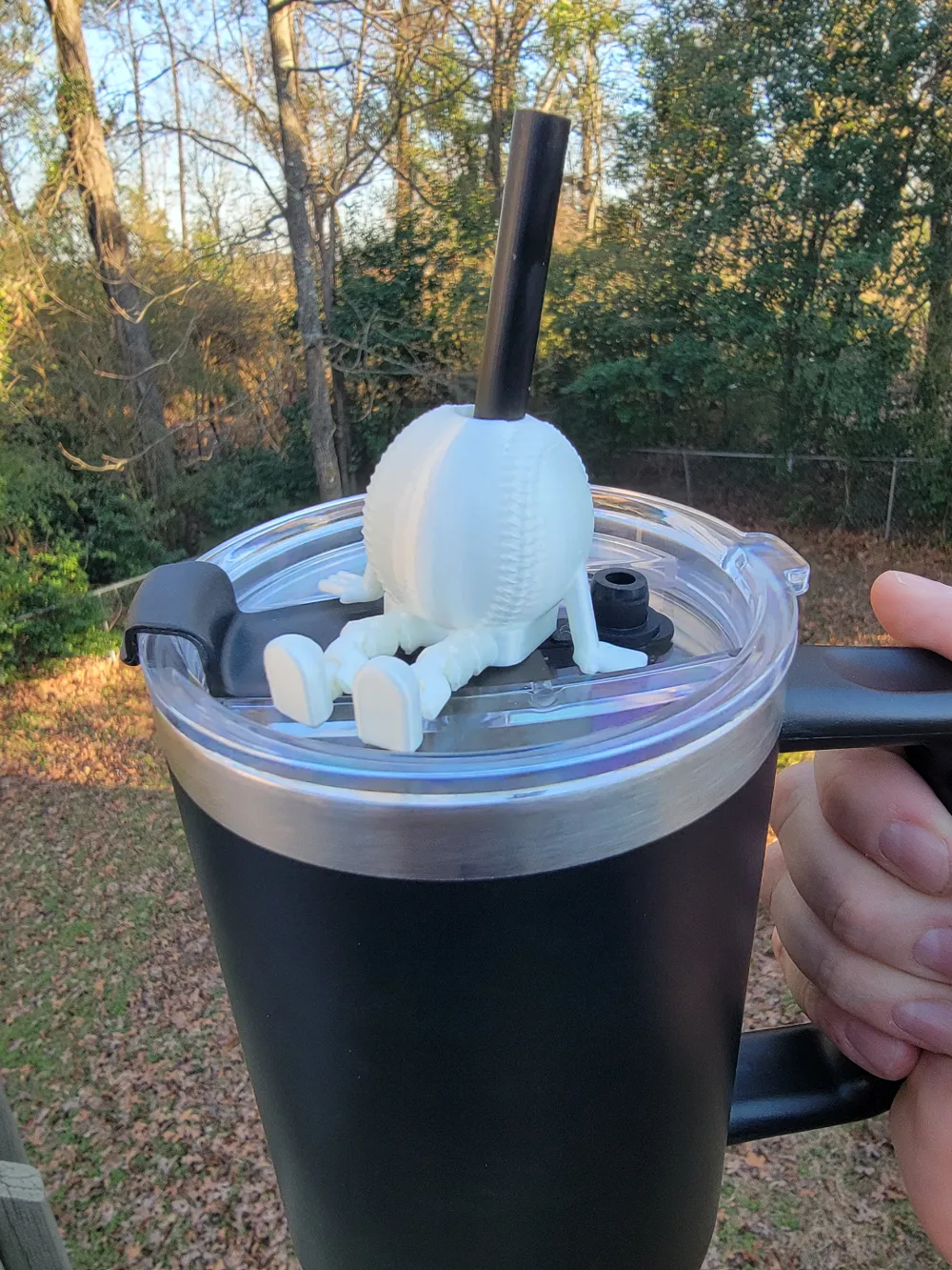 Articulated Baseball Buddy Straw Topper by Click Print Creatives ...