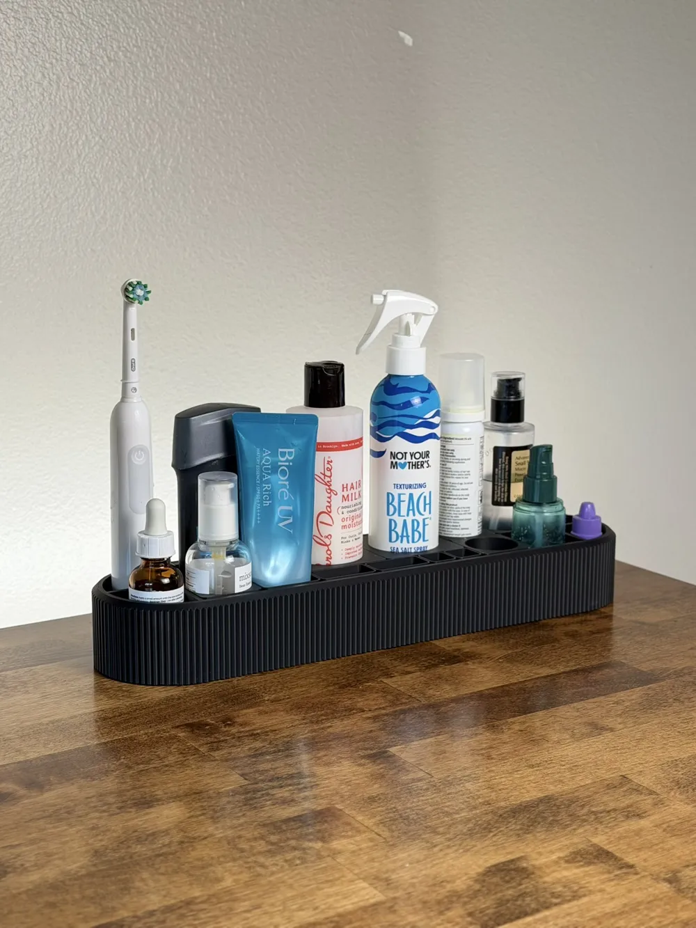 Modern Ribbed Bathroom Organizer Gridfinity - Free 3D Print Model ...