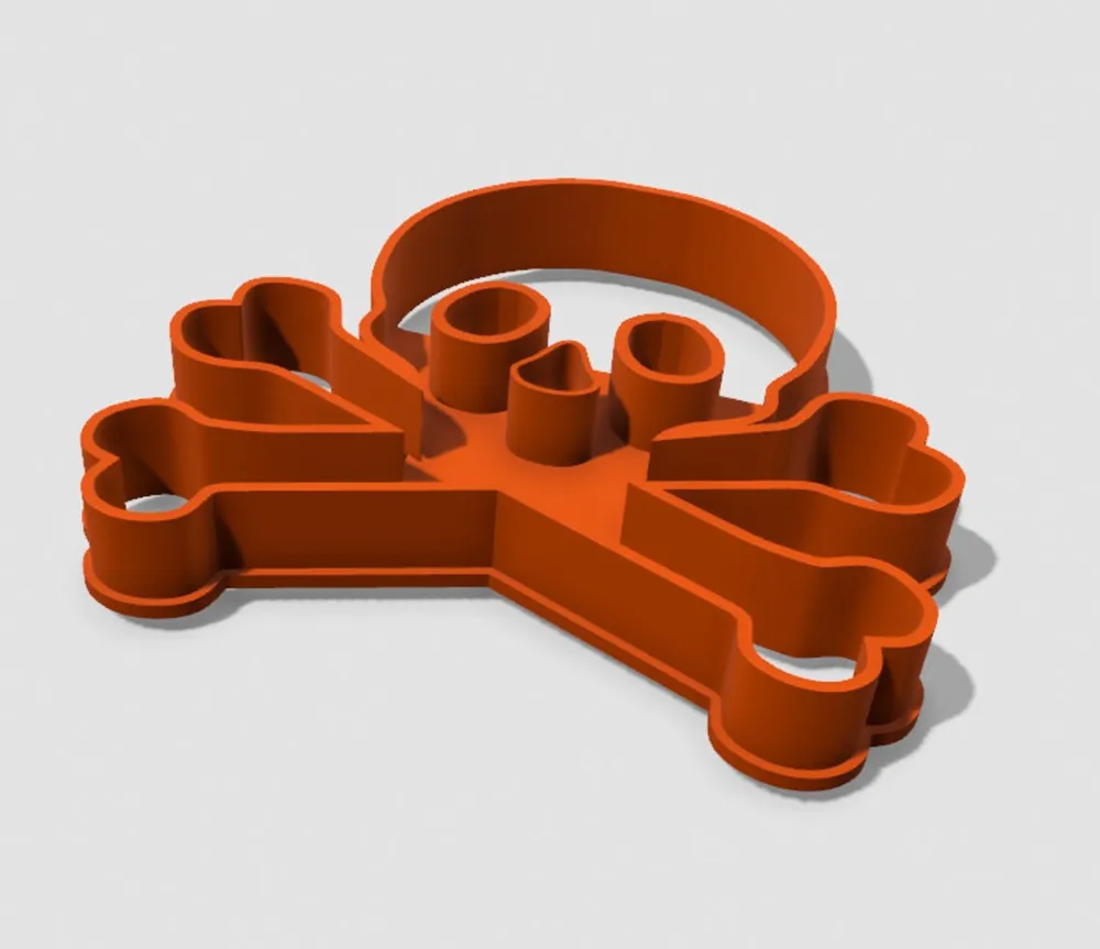 Halloween Skull and bones Scary corpse RIP Cookie Cutter by wydryszek ...