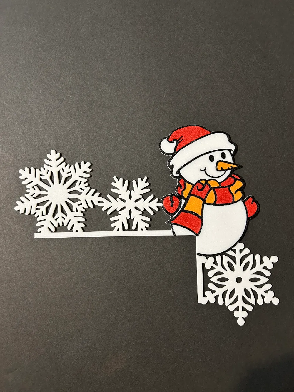 Christmas decoration corner of door snowman-snowflakes by Slowpoke's ...