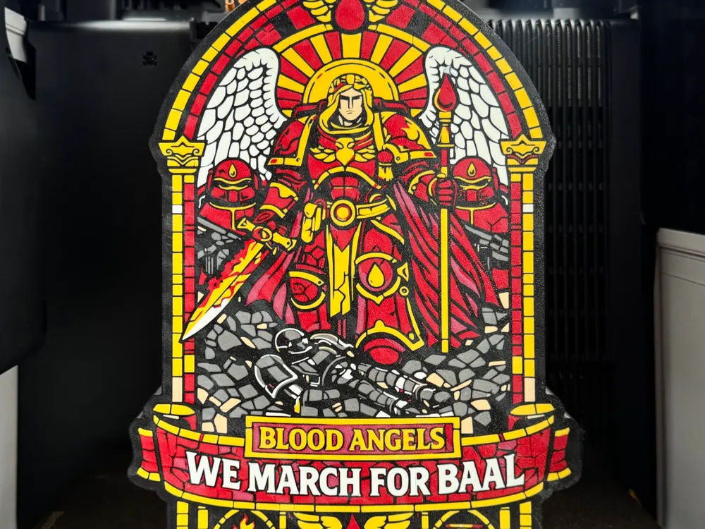 Sanguinius Blood Angels 40k Lightbox; Space Marine - Free 3D Print ...