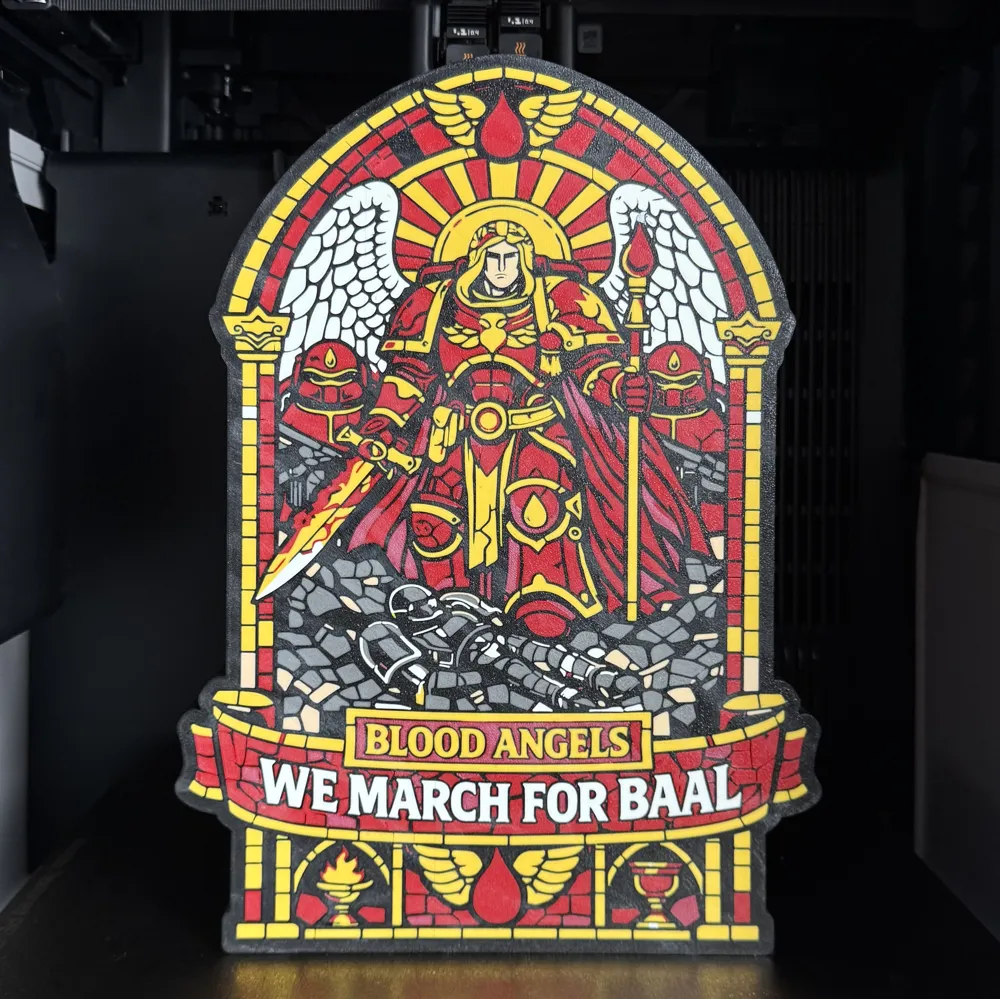 Sanguinius Blood Angels 40k Lightbox; Space Marine - Free 3D Print ...