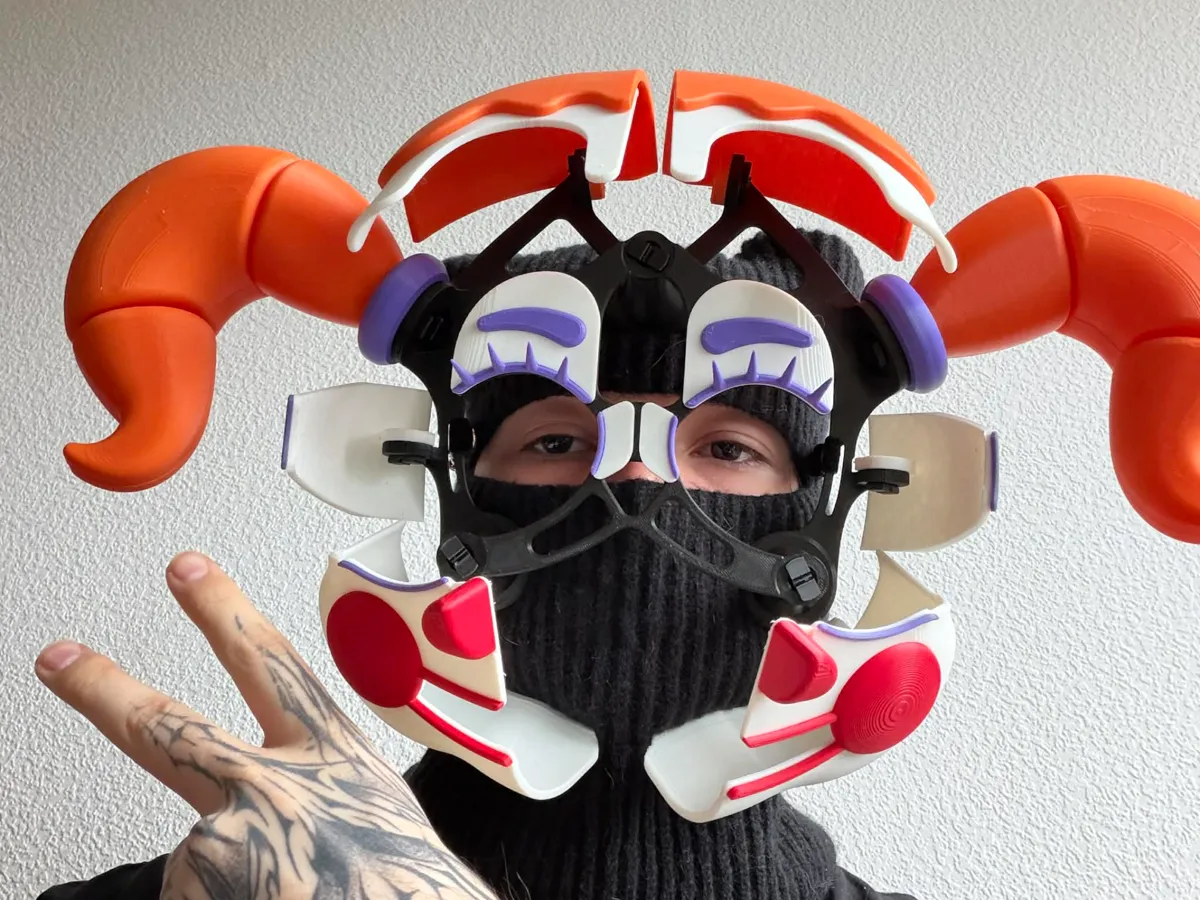 Circus Baby Mask - FNAF - Free 3D Print Model - MakerWorld